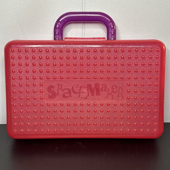 Office | Spacemaker Storage Box Glitter Pink Purple With Handle Large ...